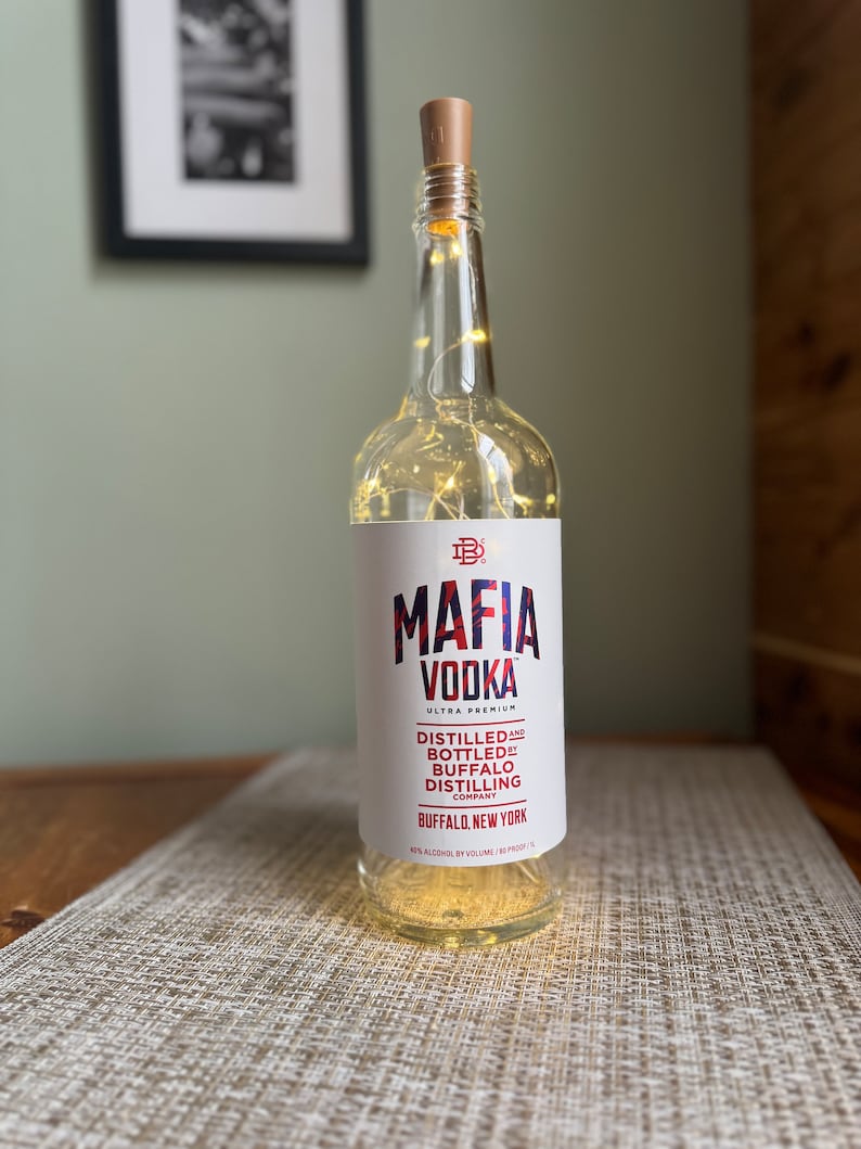 Buffalo Bills Mafia Vodka Bottle Light - Etsy