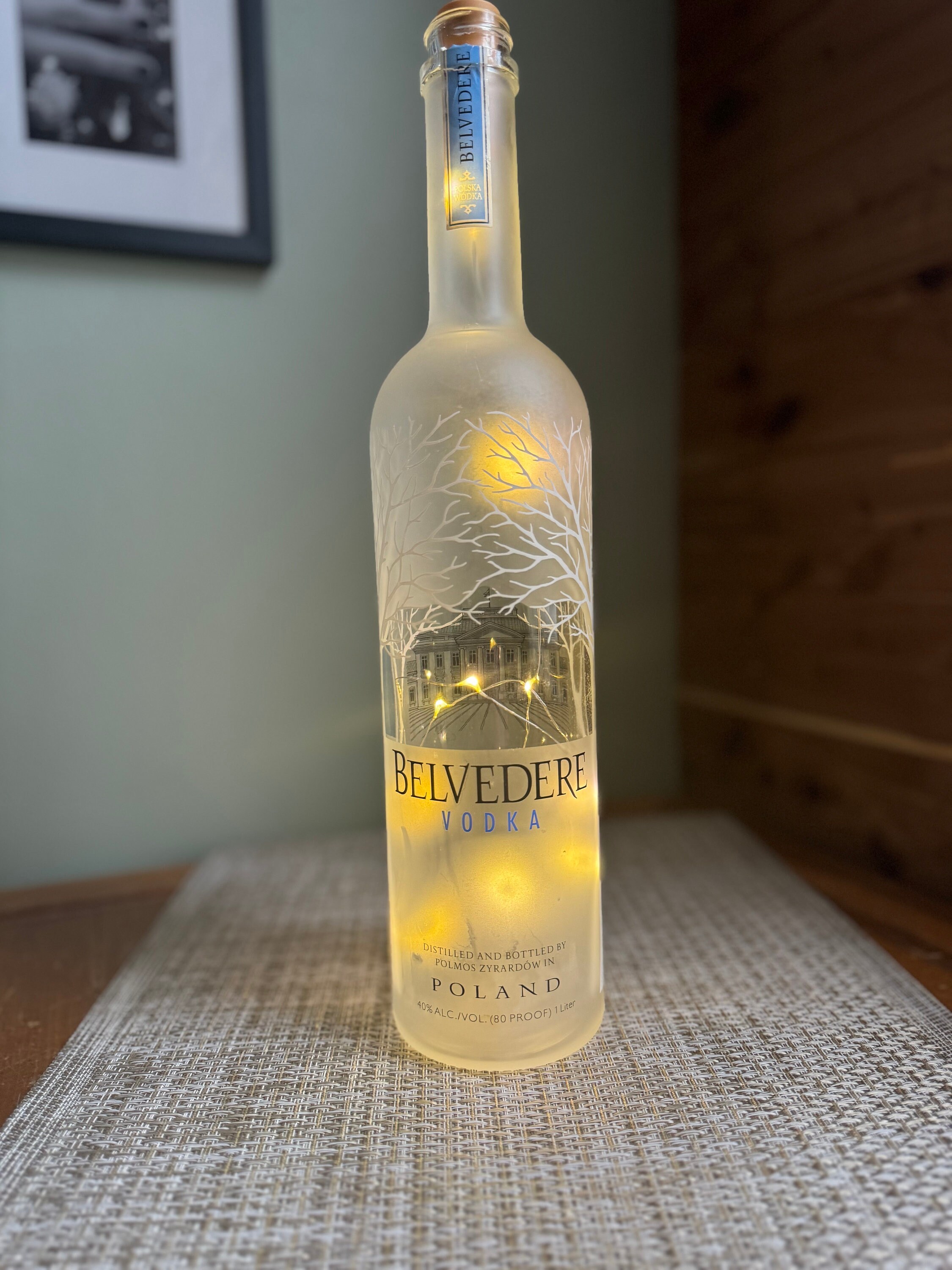 Belvedere Vodka Bottle Light - Etsy