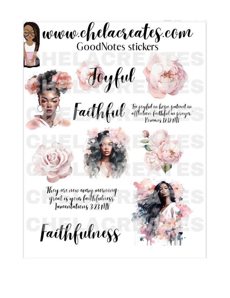 Goodnotes…..hope…..faith Goodnotes Sticker Book - Etsy