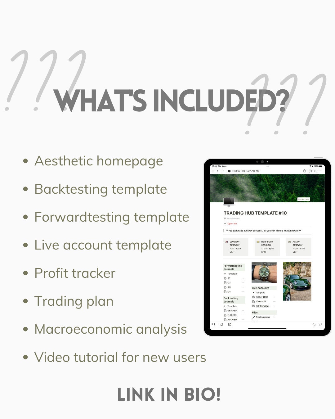 Notion Forex Trading Hub Template - Etsy