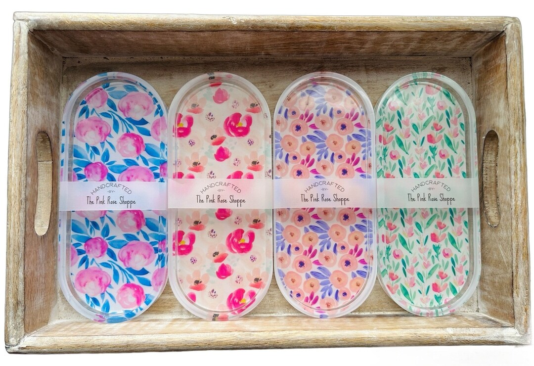 Oval Jewelry Tray - Designer Inspired Floral Patterns, Jewelry Tray ...