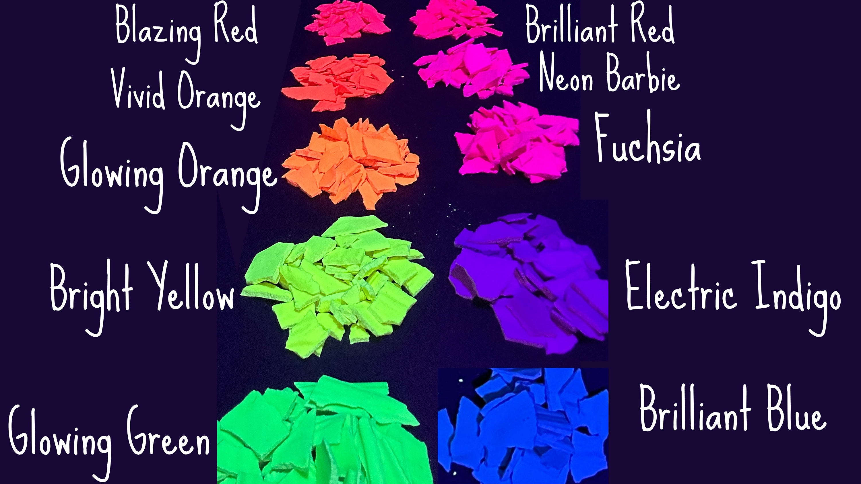 Neon Glow Terrazzo Chips, Neon Collection Colors, Terrazo Chips ...