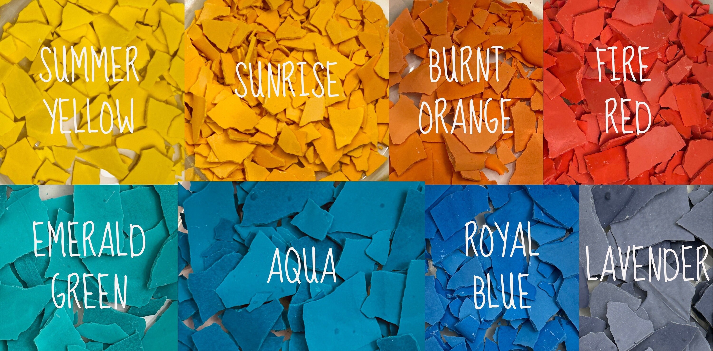 Jesmonite Terrazzo Chips, Primary Collection Colors, Terrazo Chips, Eco ...