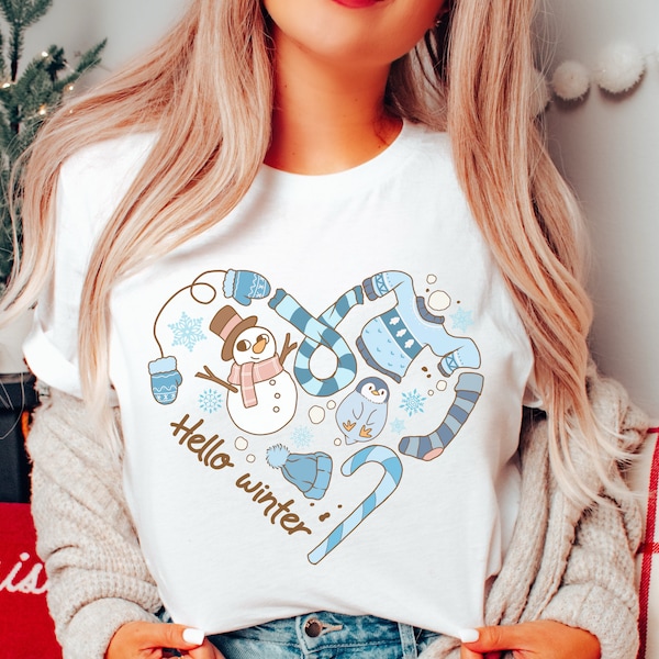 Winter Tshirt - Etsy