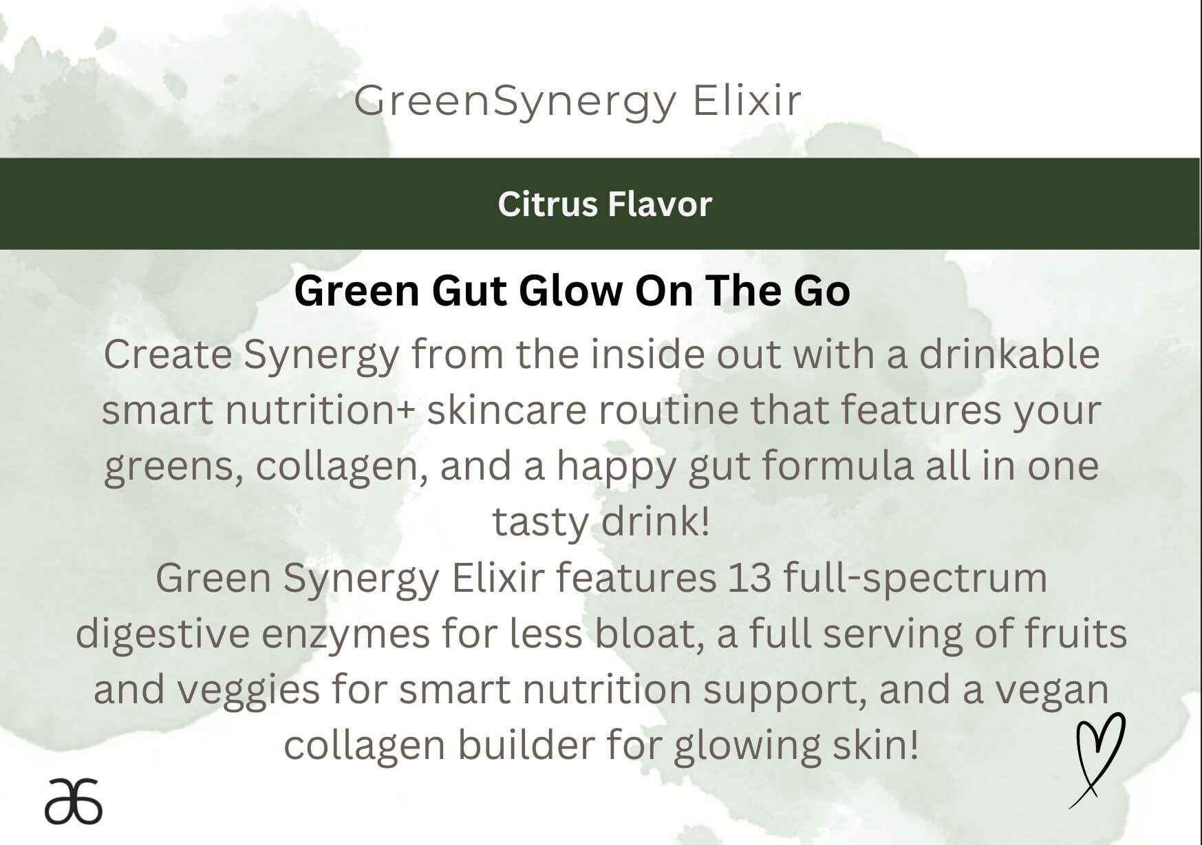 Greensynergy Elixir Sample Card - Etsy