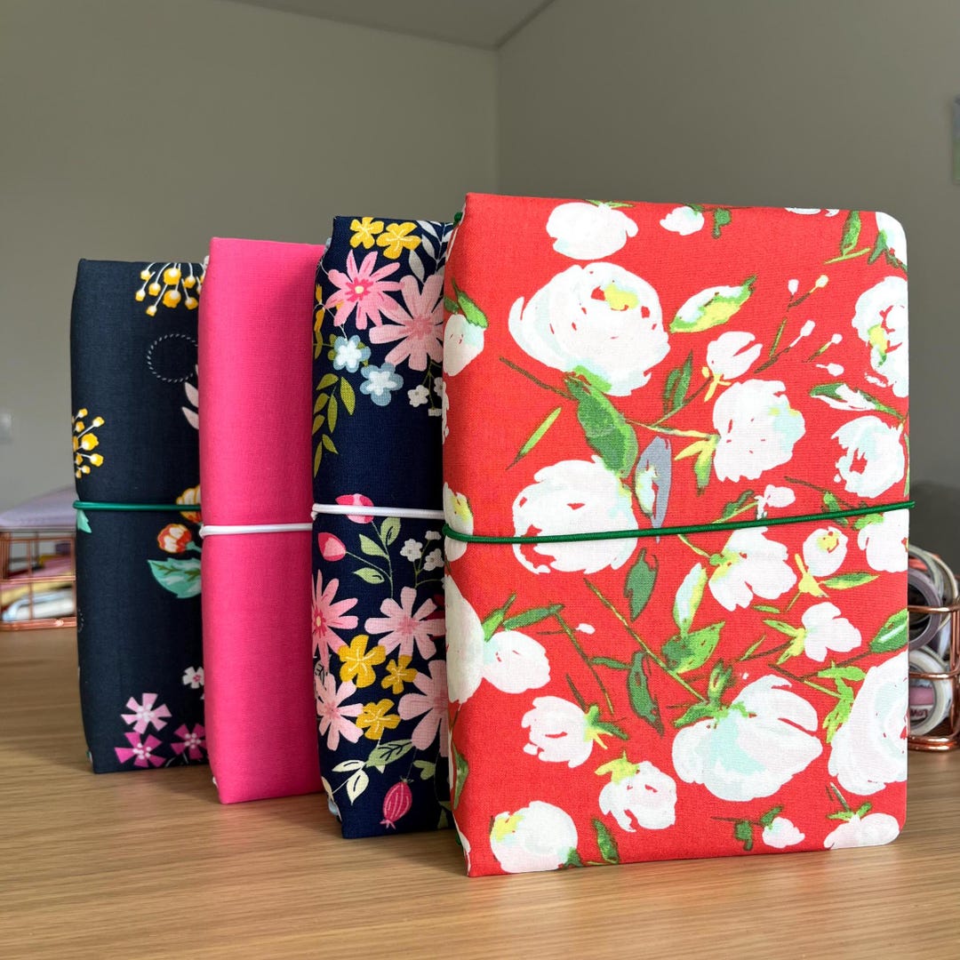 B6 Midori | Handmade Notebook | Traveler's Notepad | Floral Cotton - Etsy