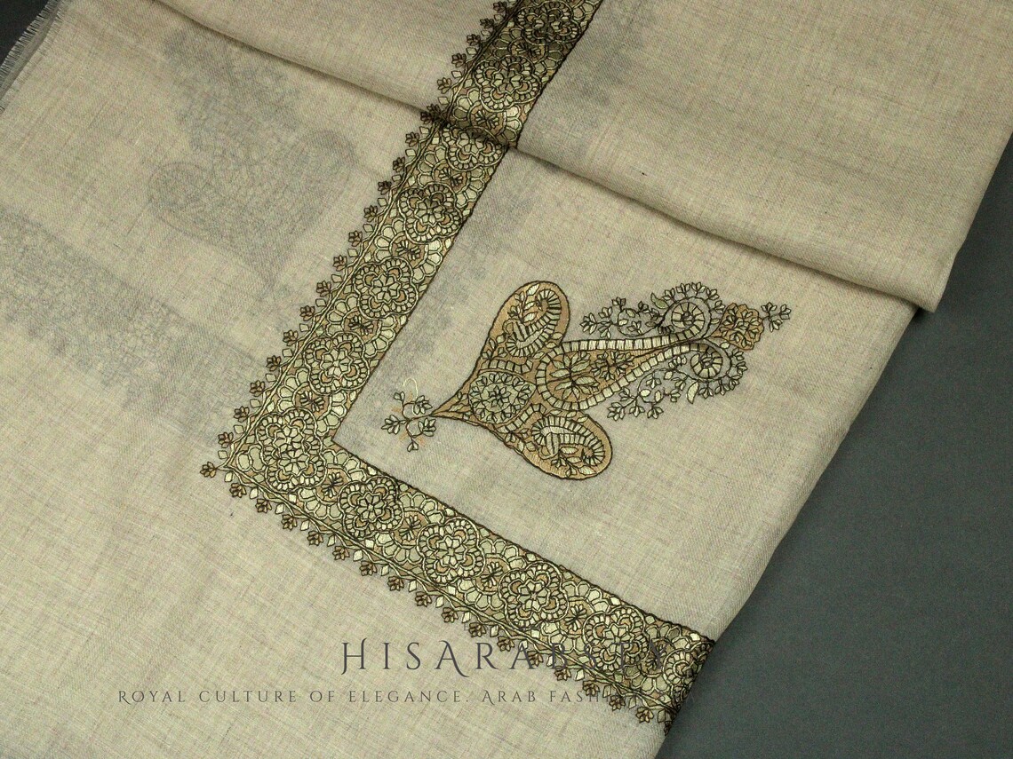 Rare Authentic Yemeni Shemagh Embroidered Scarf Amazing Premium ...