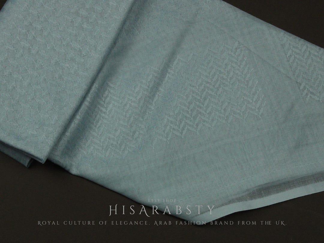 Rare Grey Shemagh Original Arabian Scarf Saudi Arabian Imamah Islamic ...