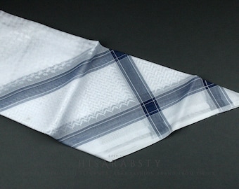 Rare Premium Cream Shemagh With Red Line Keffiyeh Original Arab Scarf ...