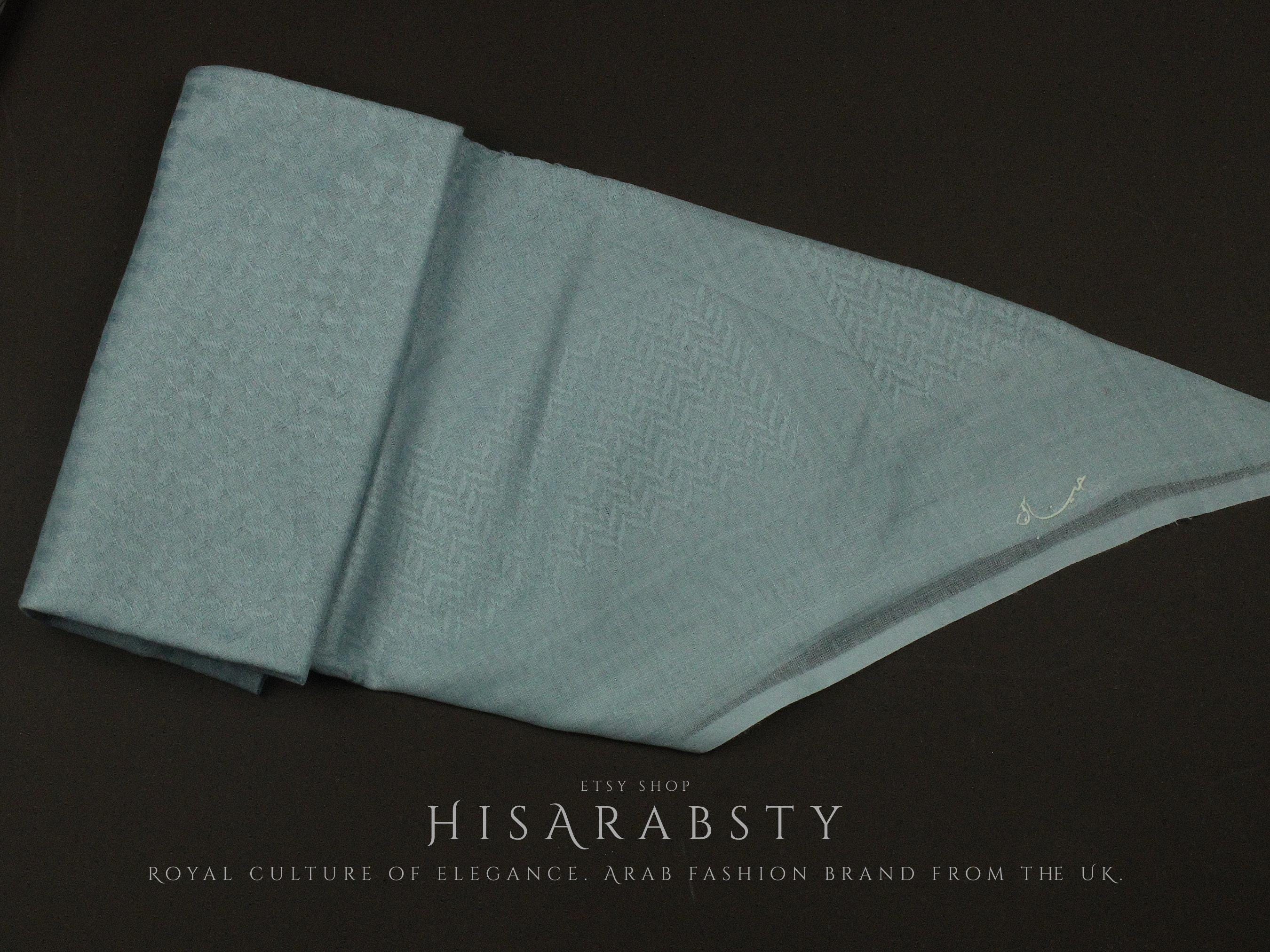 Rare Grey Shemagh Original Arabian Scarf Saudi Arabian Imamah Islamic ...