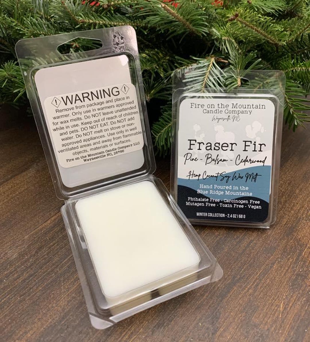 Winter Wax Melt, Fraser Fir Wax Melt, Chai Wax Melt, Snow Wax Melt ...