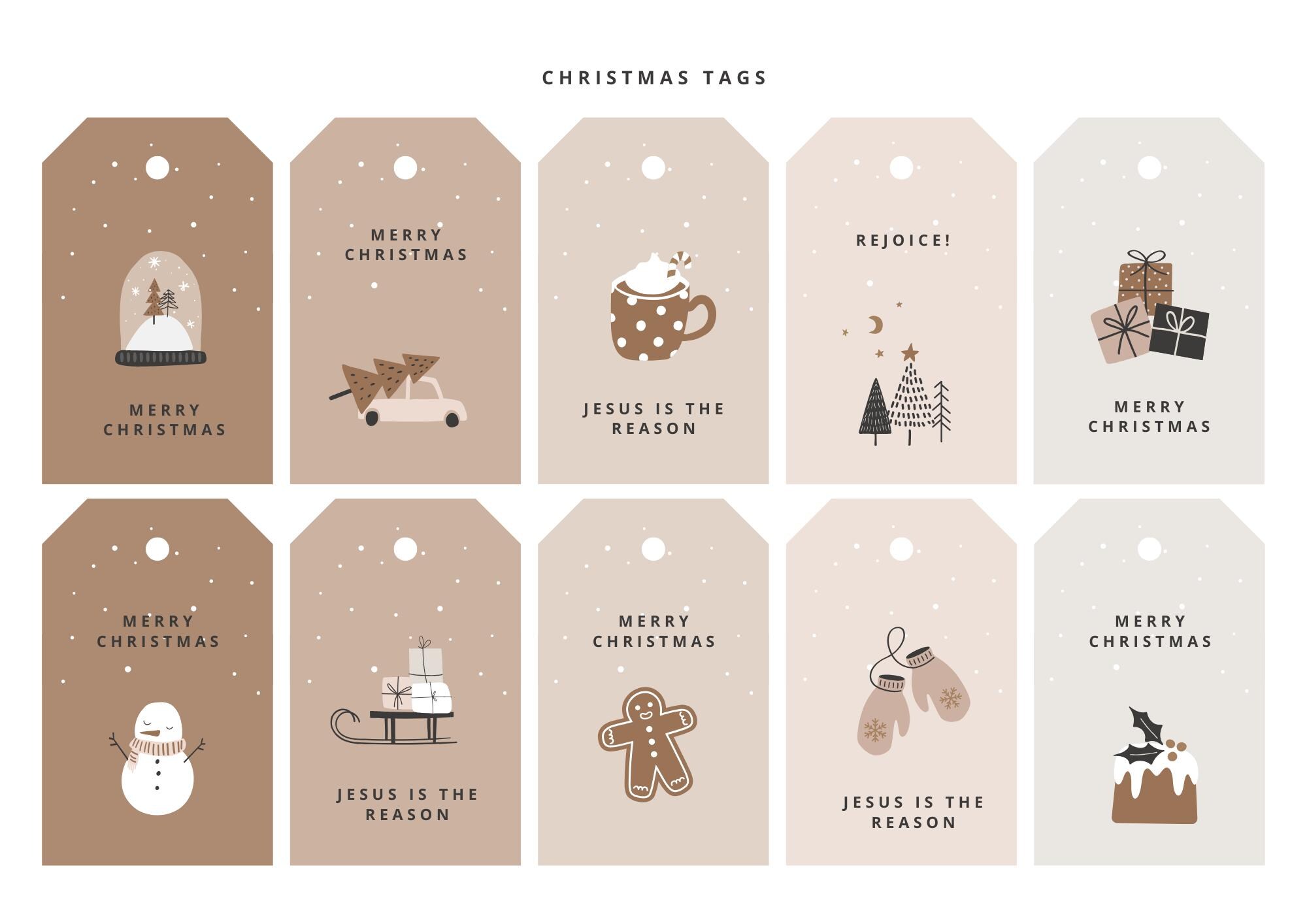 Printable Christian Christmas Gift Tags - Etsy
