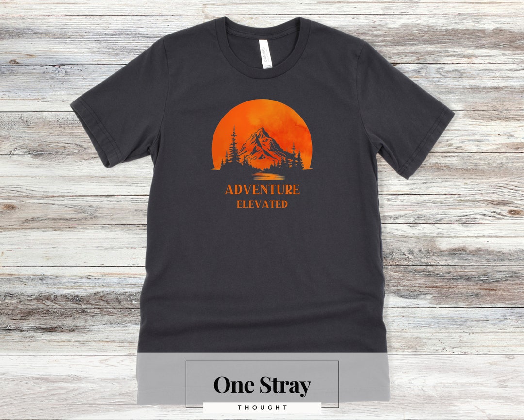 Adventure Elevated Tee | Mountain Climber Shirt, Peak Hiking Top - Etsy