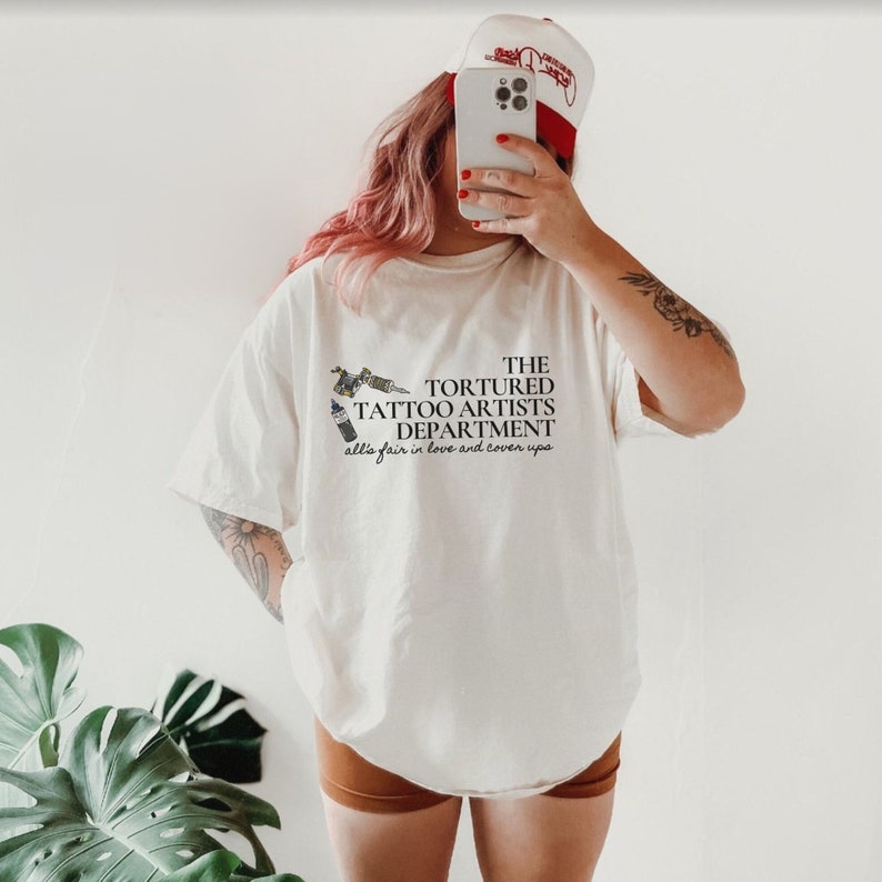 TPD Tattoo Artist Shirt Tortured Tattooers Department Tshirt Custom ...