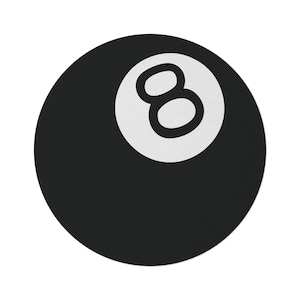 8 Ball Rug, 8 Ball Round Circle Rug, 8 Ball Billiards Rug, Y2K Home ...