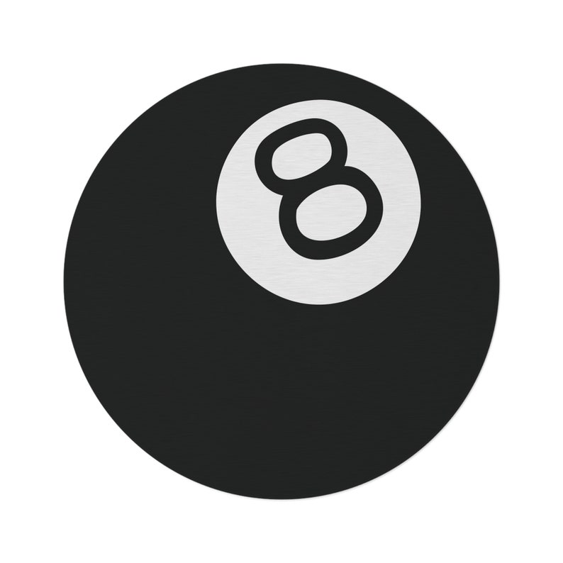 8 Ball Rug, 8 Ball Round Circle Rug, 8 Ball Billiards Rug, Y2K Home ...