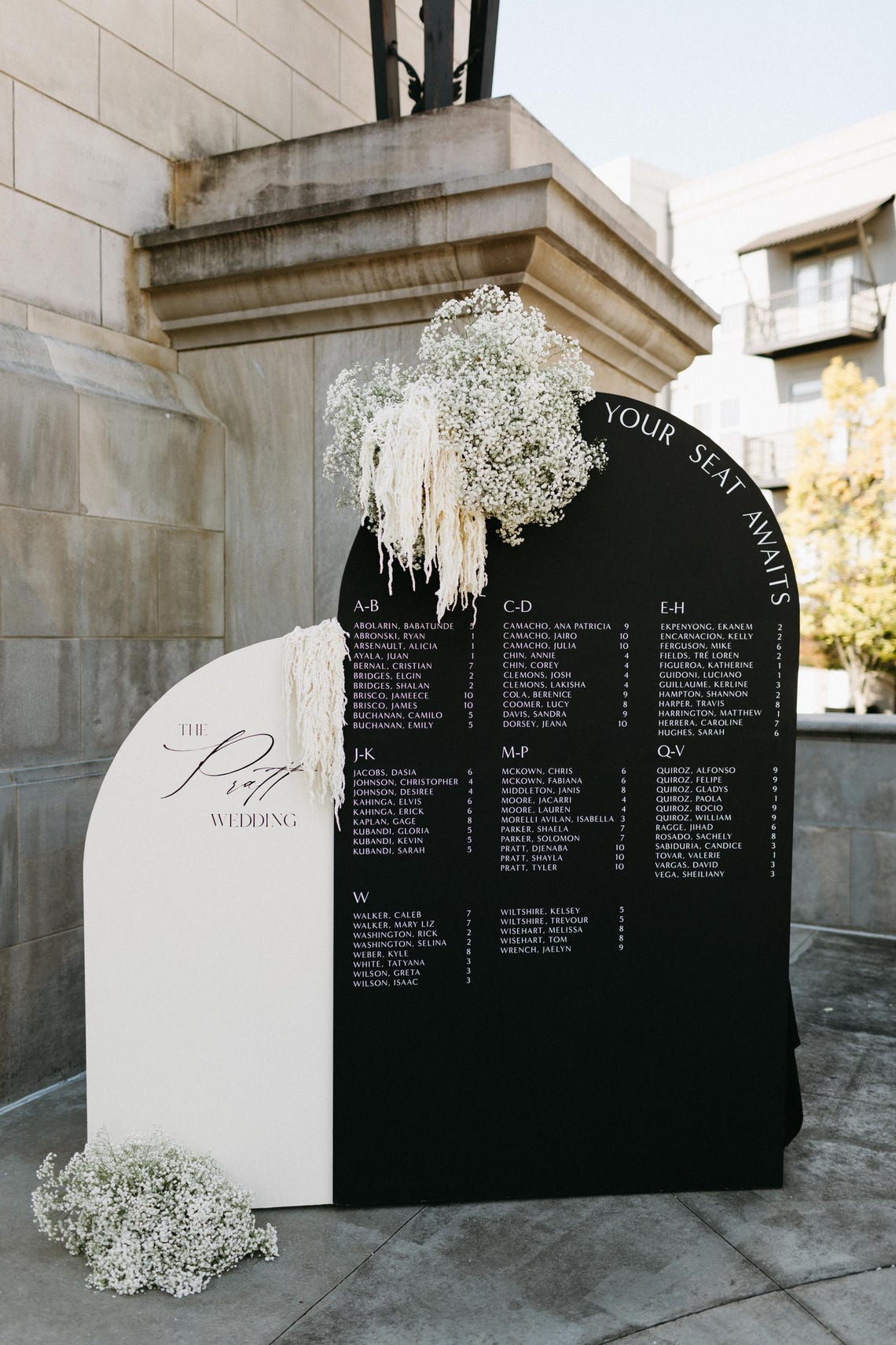 Wedding Seating Chart Template | Seat Assignment Sign for Vinyl ...