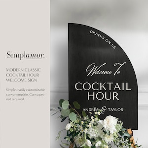 Cocktail Hour Sign - Etsy