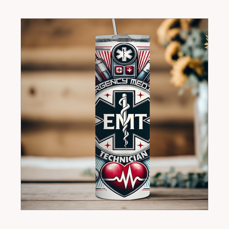 Paramedic Skinny Tumbler Design, Instant Download for Emts, EMT Tumbler ...