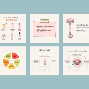 Instagram Skincare Infographic Templates, Colorful Skincare Templates ...