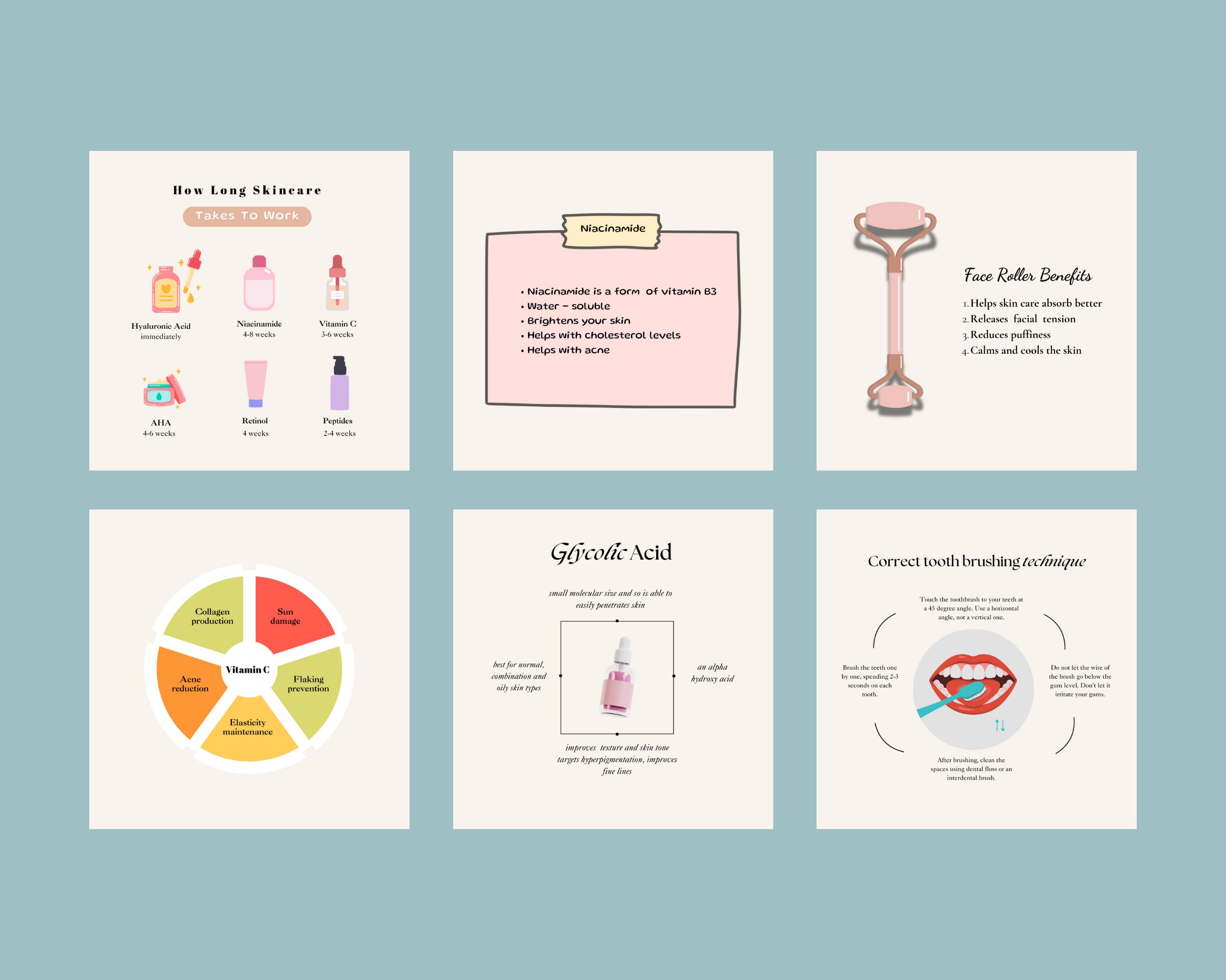 Instagram Skincare Infographic Templates, Colorful Skincare Templates ...