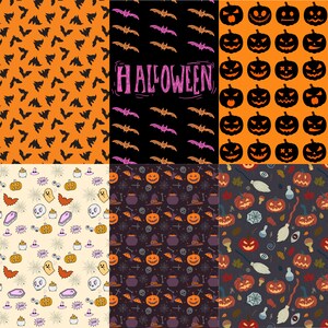 Halloween Digital Paper Mega Bundle Halloween 30 Print - Etsy