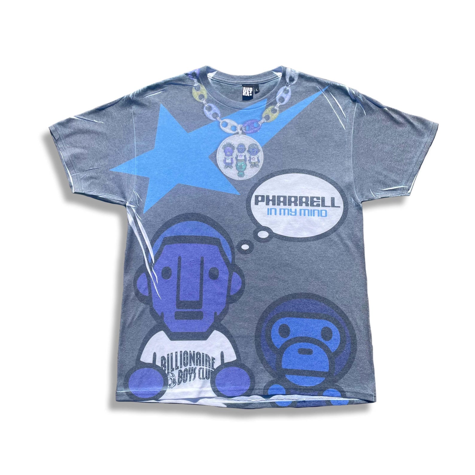 Pharrell in My Mind Mind All Over Print Album Tee Black/blue - Etsy