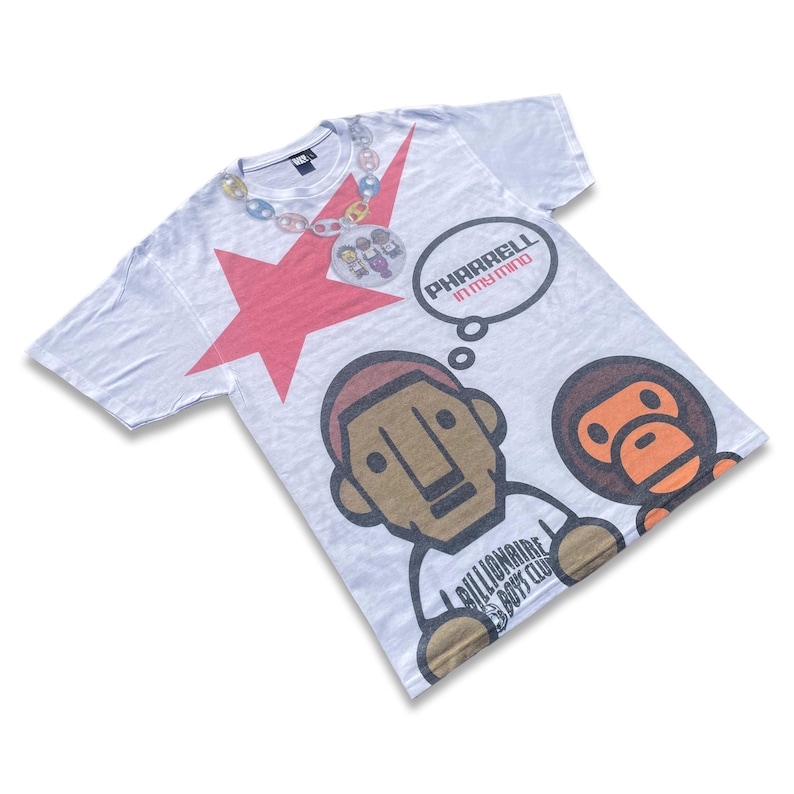 Pharrell in My Mind Mind All Over Print Album Tee Red/white - Etsy