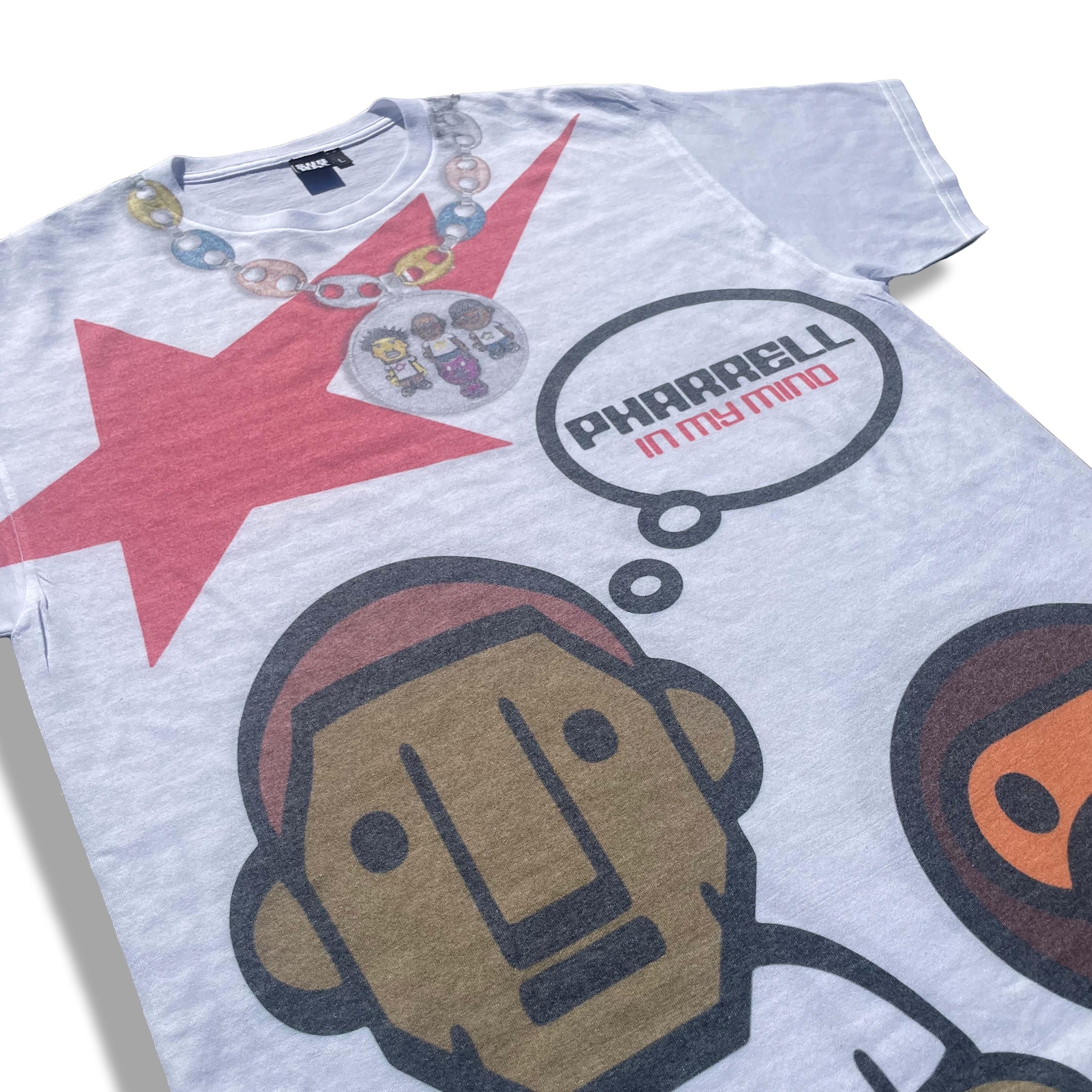 Pharrell in My Mind Mind All Over Print Album Tee Red/white - Etsy