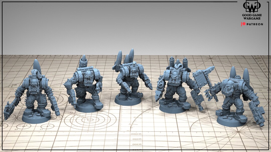 10 X Orkaz Ork Orc Boyz Big Tootha Boyz That Fly Through the Storm ...