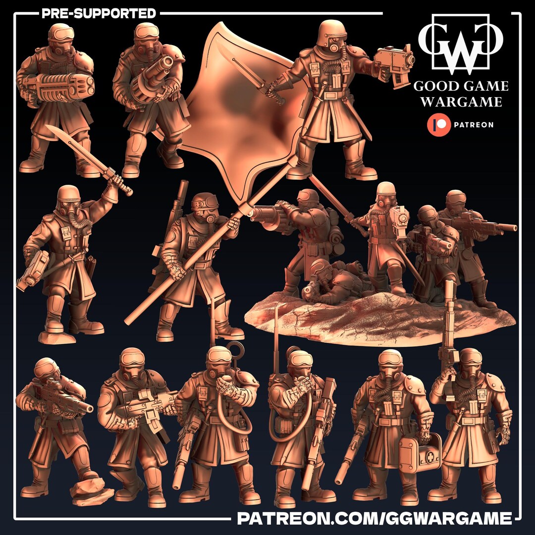 Iron Legion Infantry Squads - 28mm Tabletop Sci-fi Division - Infantry ...