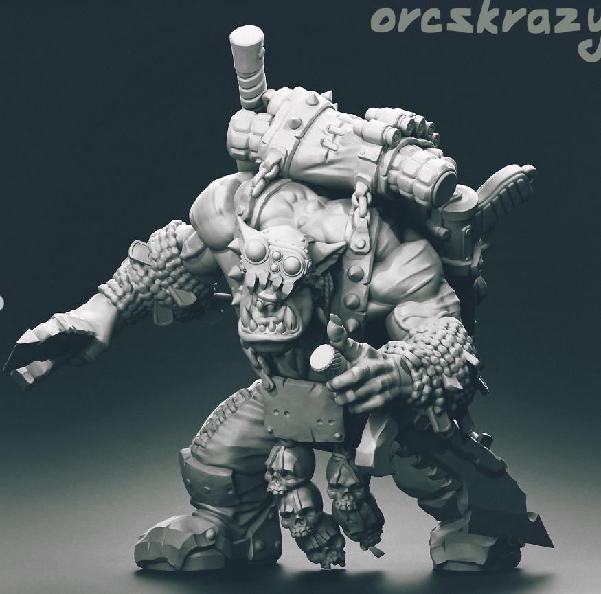 Orc Sneaky Snagga - Sci-fi Green Monsters - Green Monster Boss ...