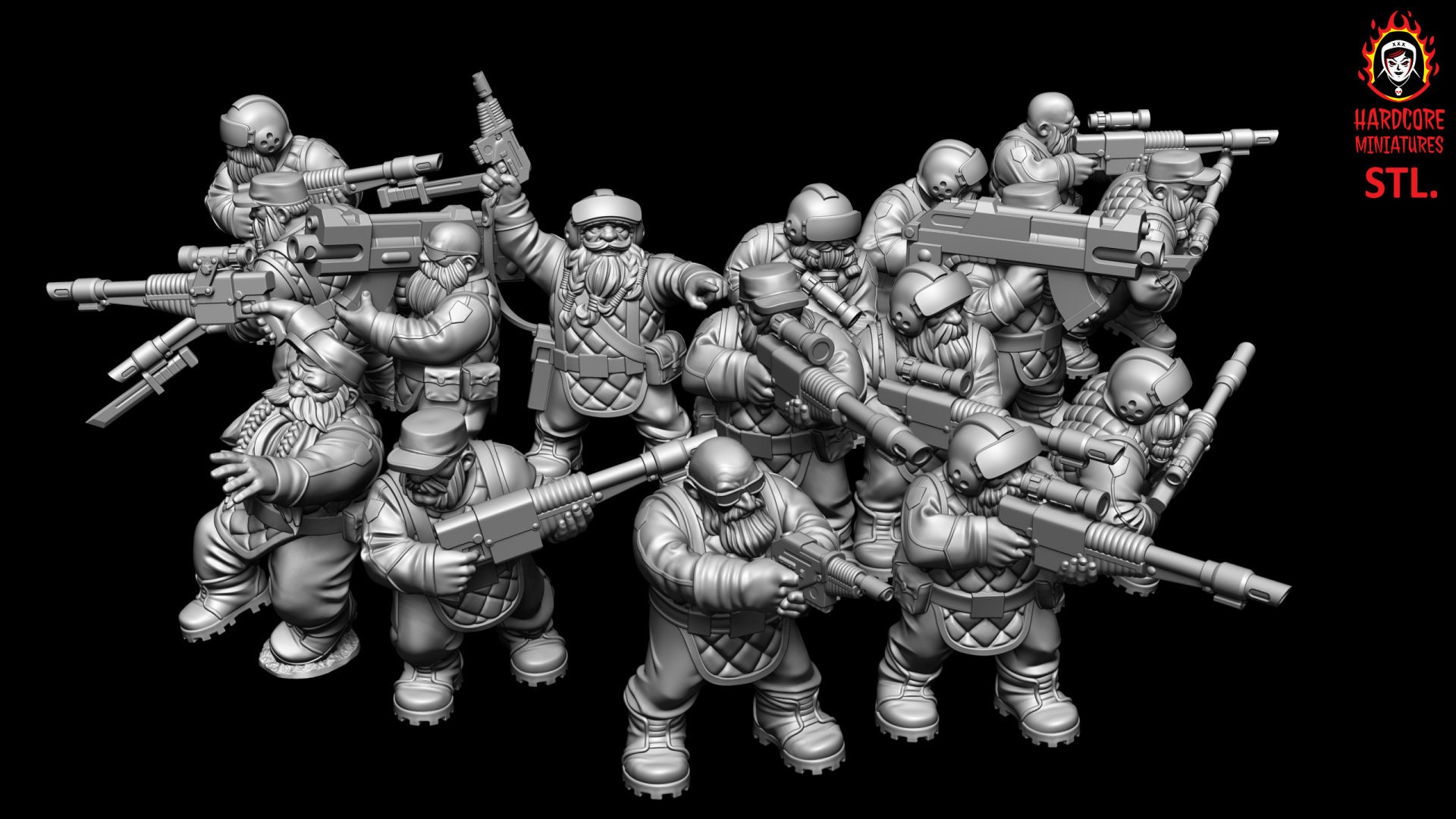 16 X Classic Space Dwarves Galactic Dwarves of the Dwarf Squat Division ...