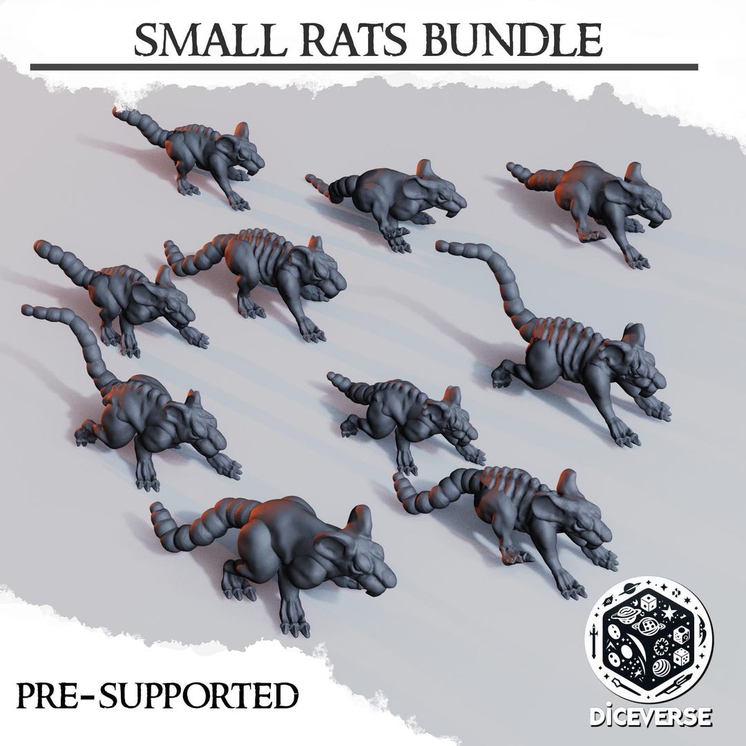 40 X Rats for the Trenches of the Crusade - Trench Crusade - Diceverse ...