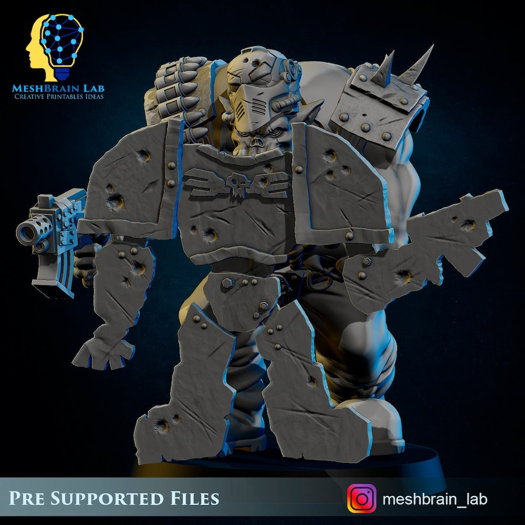 Ork Space Marine Commando Stealth - Sci-fi Orks - Meshbrain - No.2 ...