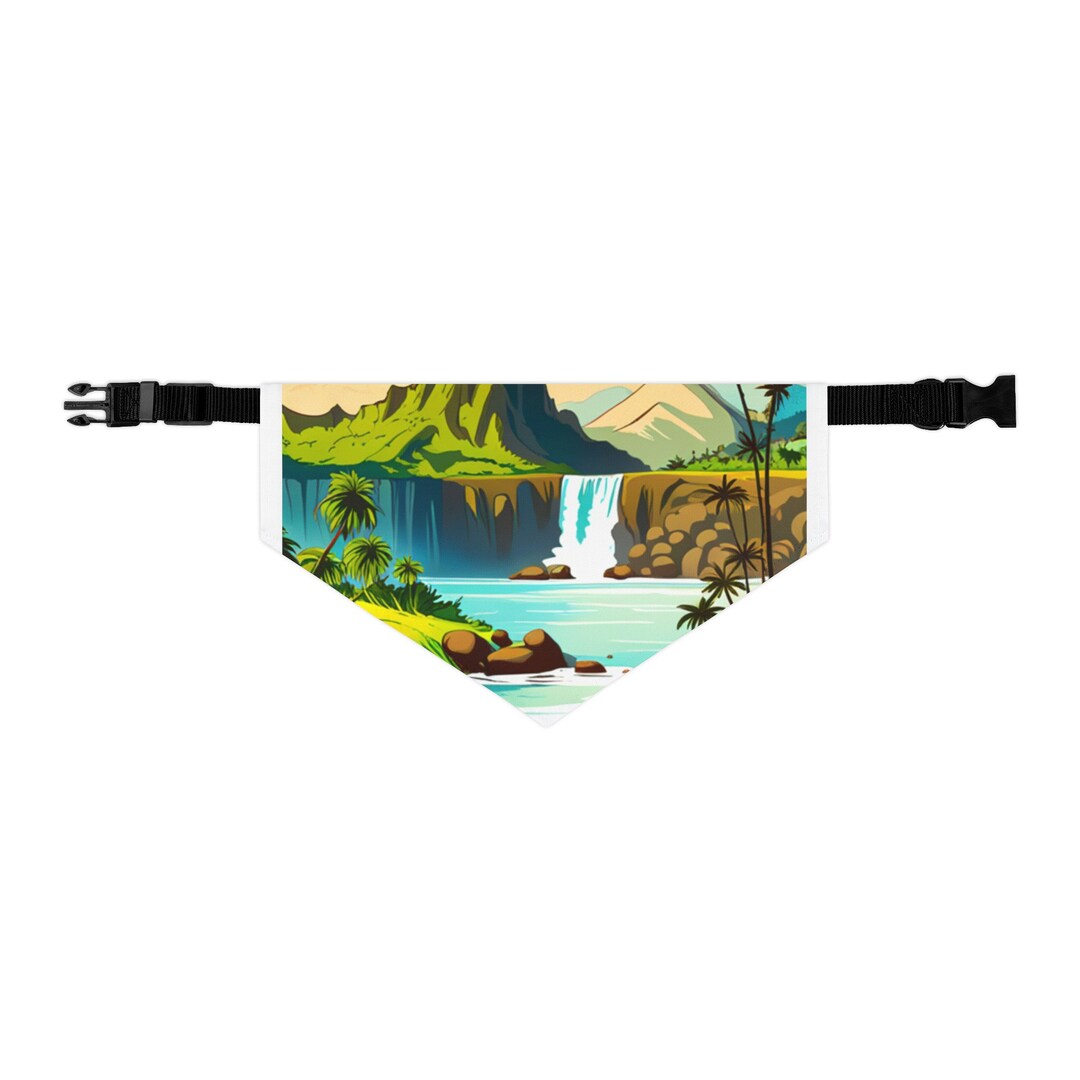 Pet Bandana Collar Chart Pet Bandana Collar Mockup Sizing All-over ...