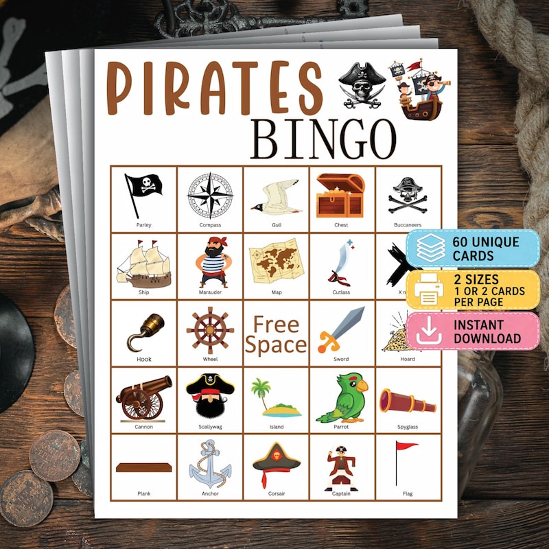 Kids Pirate Birthday Card - Etsy