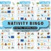 60 Nativity Bingo Cards, Christmas Nativity Bingo, Nativity Game ...