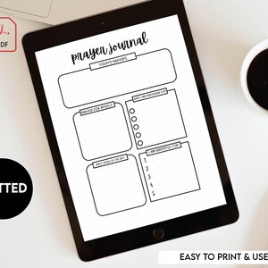 Prayer Journal Printable, Digital Bible Study Journal, Reflection Notes ...