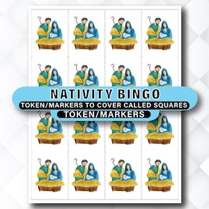 60 Nativity Bingo Cards, Christmas Nativity Bingo, Nativity Game ...