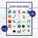 Outer Space Bingo, Solar System Bingo, Astronomy Bingo, 40 Printable ...