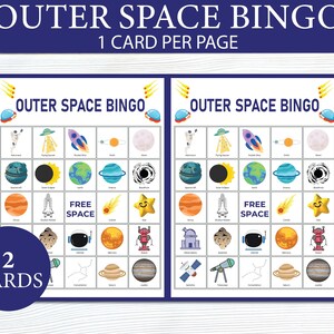 Outer Space Bingo, Solar System Bingo, Astronomy Bingo, 40 Printable ...