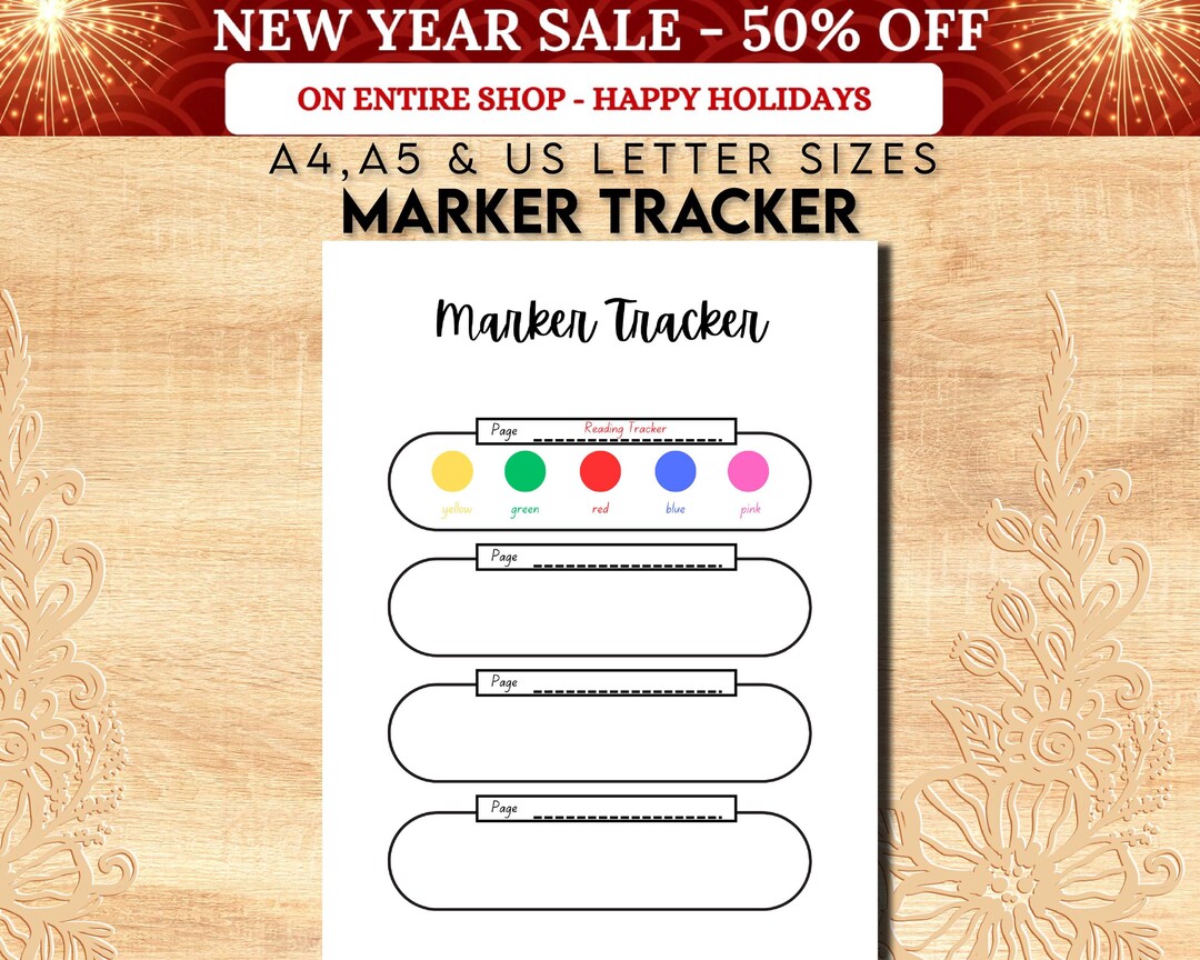 Marker Tracker, Marker Tracker Page, Colour Swatch Tracker, Colour ...