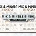 Mix and Mingle Bingo, Get to Know You Questions, Class Reunion Games ...