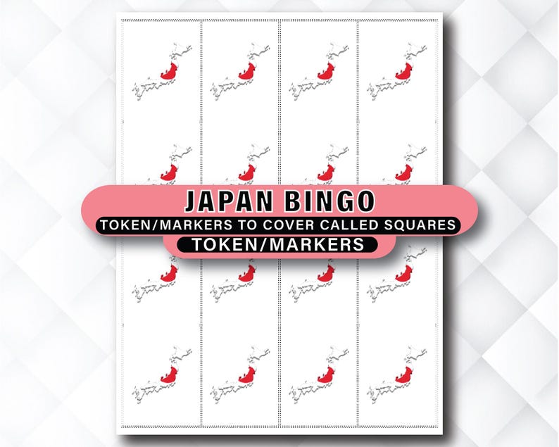 60 Japan Bingo Cards, Japan Travel Bingo, Asia Trip Vacation, Japanese ...