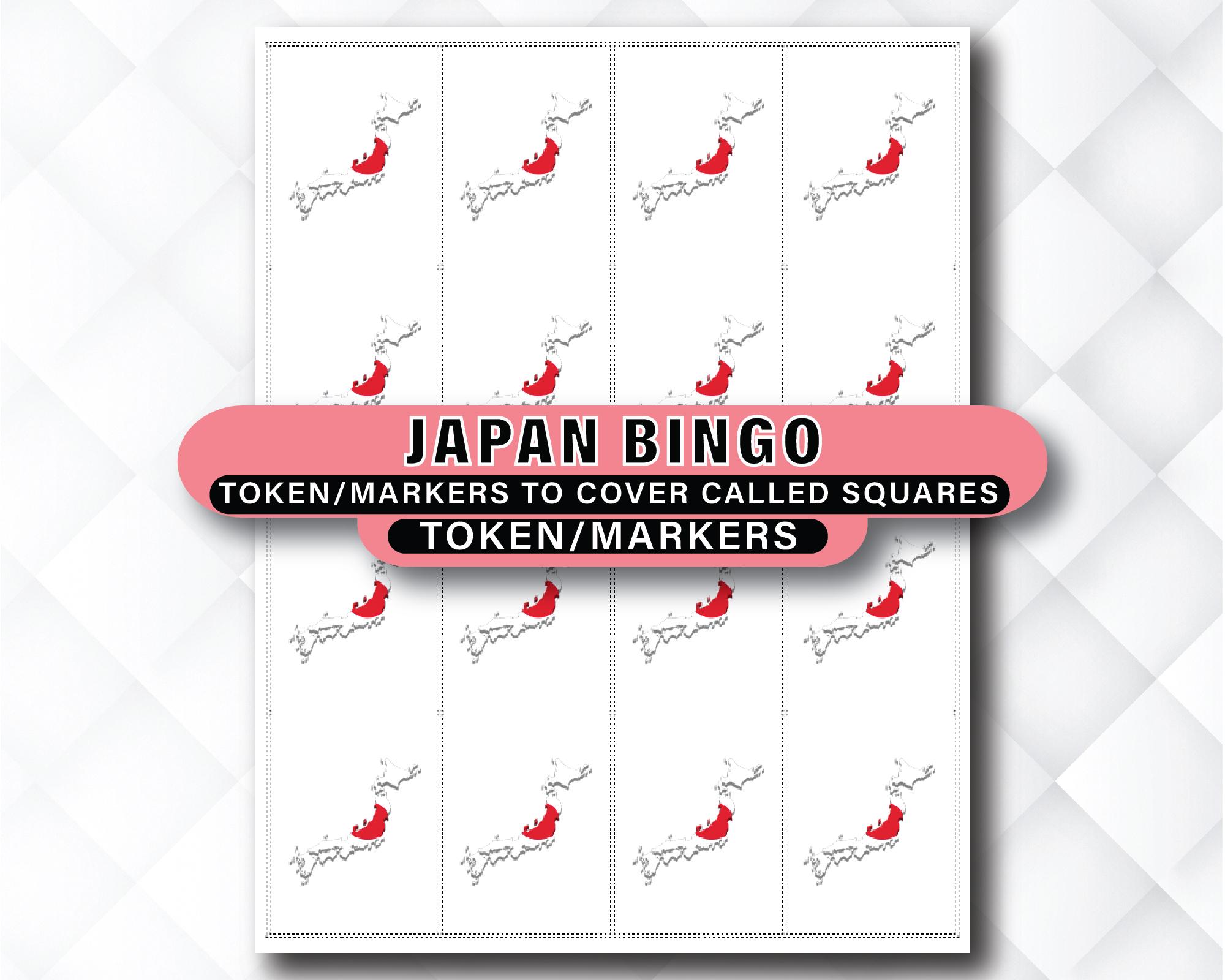 60 Japan Bingo Cards, Japan Travel Bingo, Asia Trip Vacation, Japanese ...