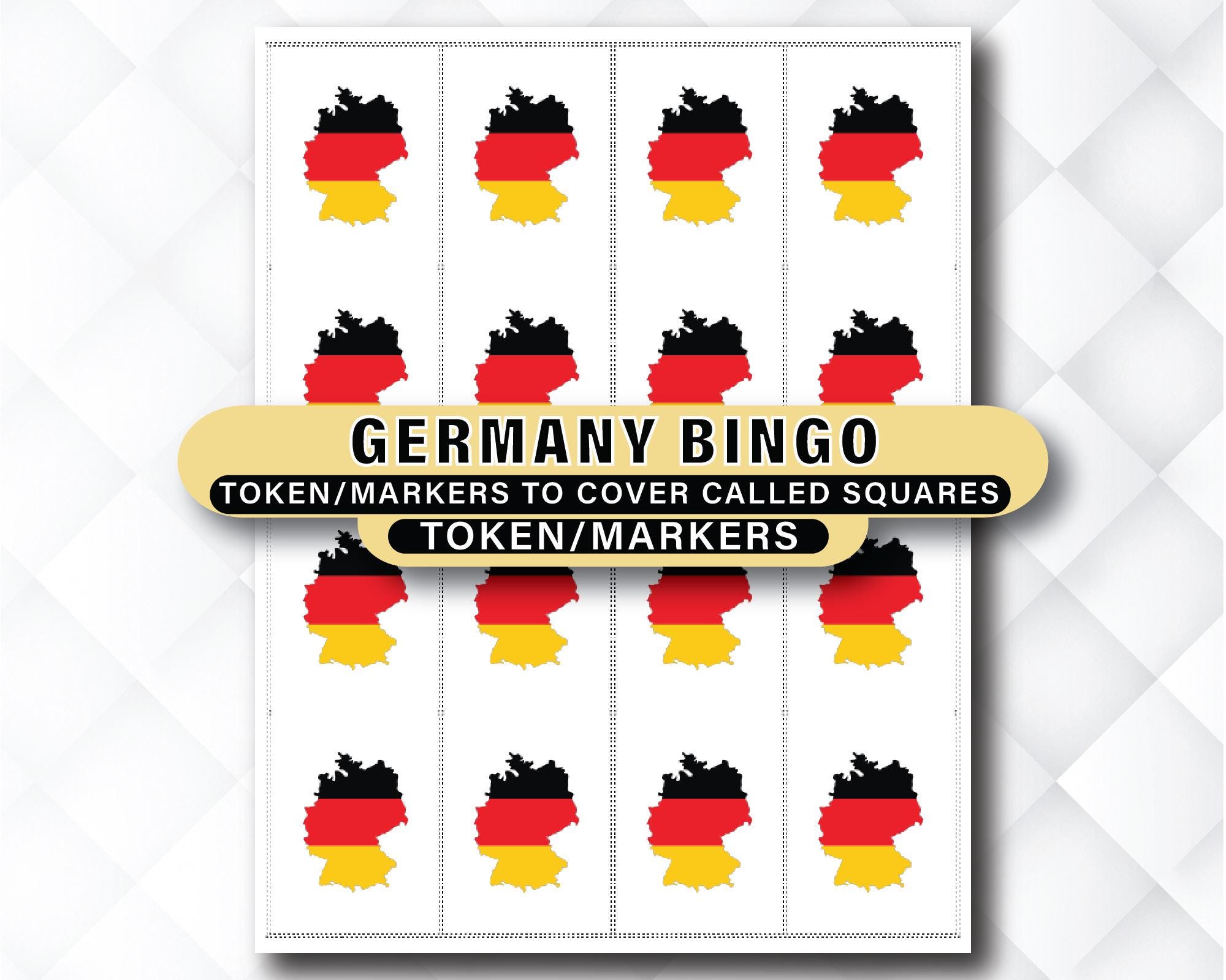 60 Germany Bingo Cards, Germany Travel Bingo Game, Germany Bingo Cards ...