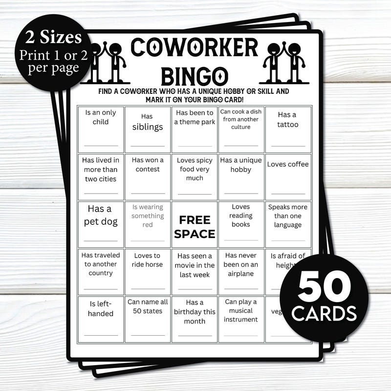 Icebreaker Employee Bingo - Etsy