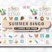 Summer Bingo, 60 Summer Bingo Cards, Summer Game, Kid's Printable Bingo ...