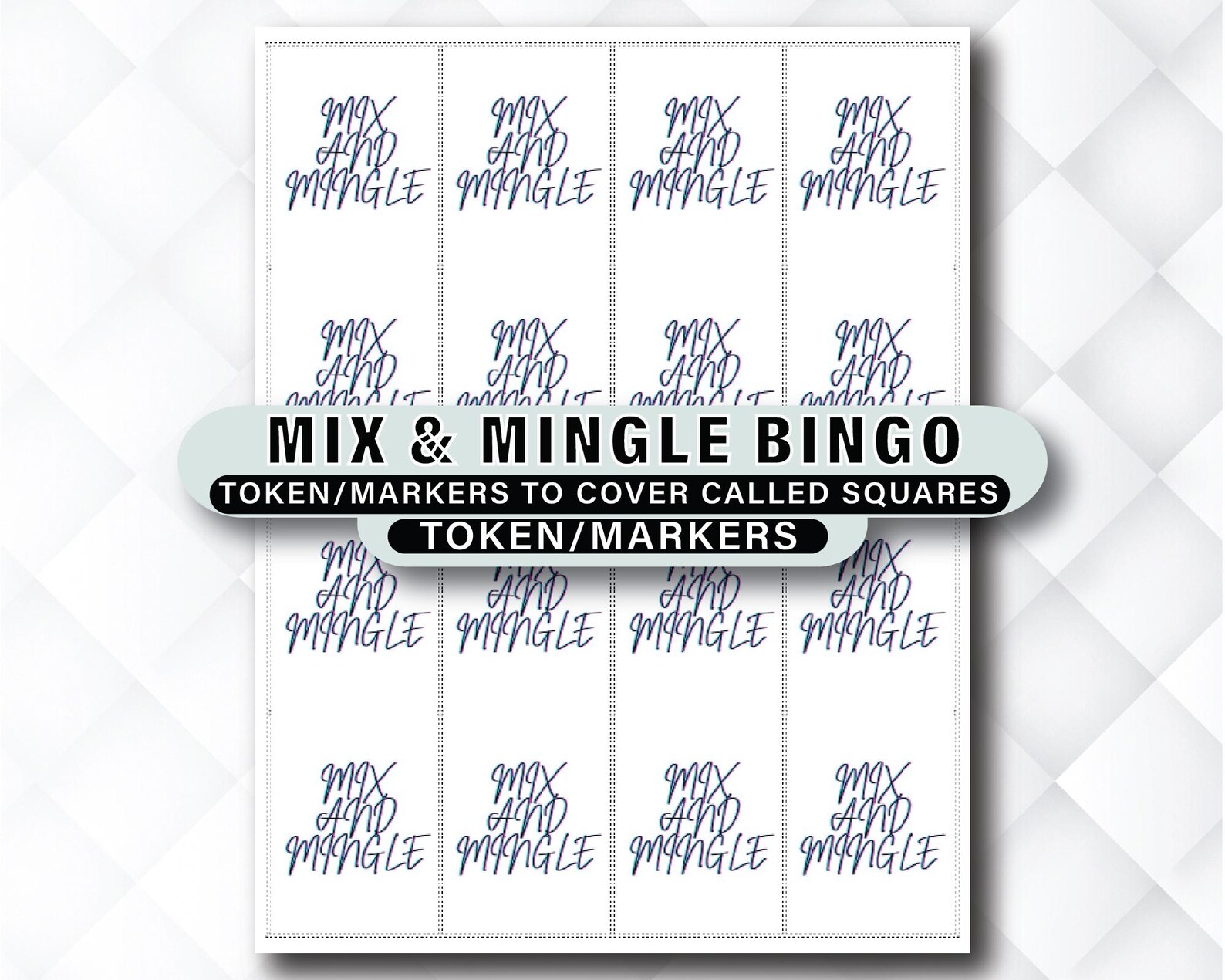 Mix and Mingle Bingo, Get to Know You Questions, Class Reunion Games ...
